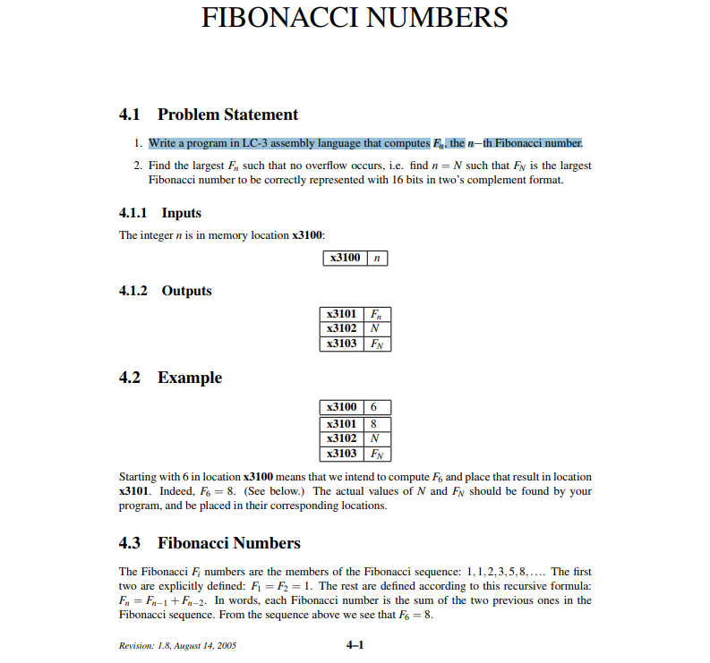 1. Write a program in LC-3 assembly language that | Chegg.com