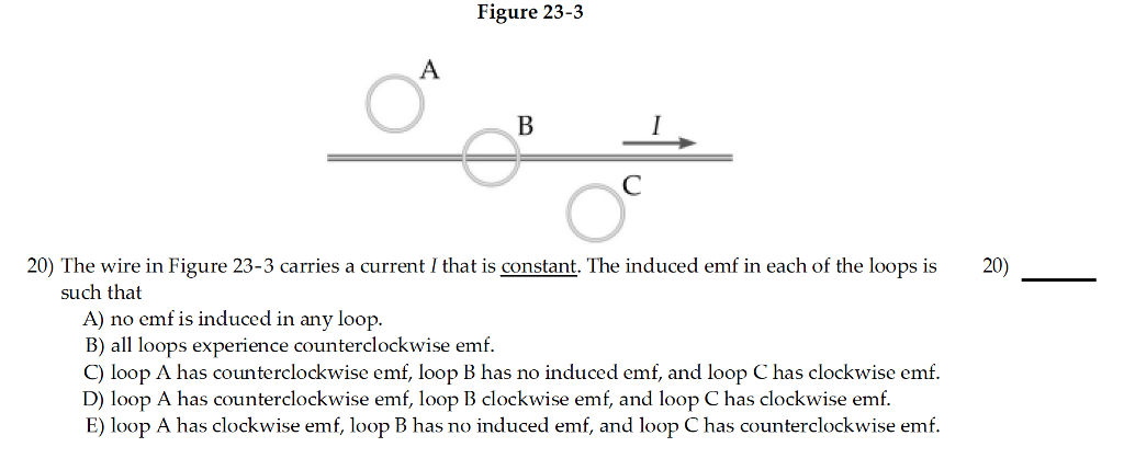 Solved The wire in Figure 23-3 carries a current I that is | Chegg.com