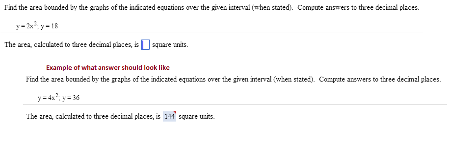 Solved Find the area bounded by the graphs of the indicated | Chegg.com