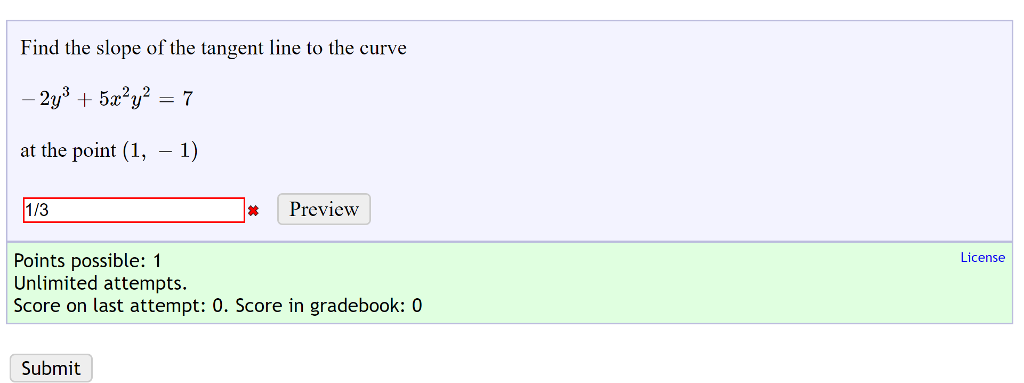Solved Find the slope of the tangent line to the curve 2,,27 | Chegg.com