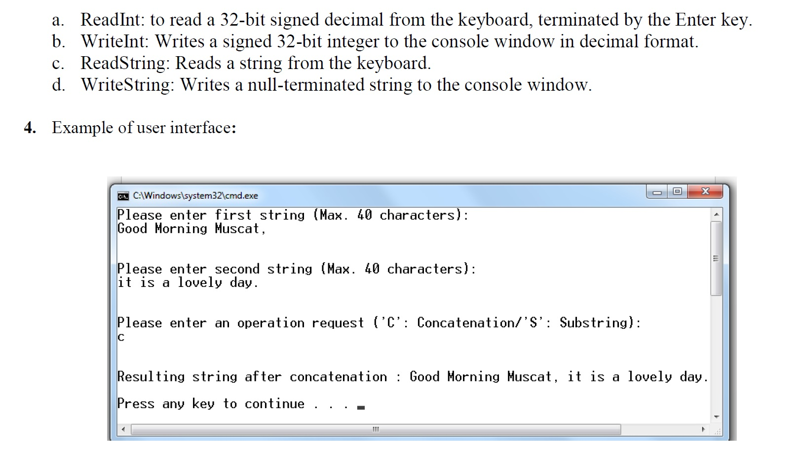 Note : Use Irvine32.inc / irvine VS 2010 | Chegg.com