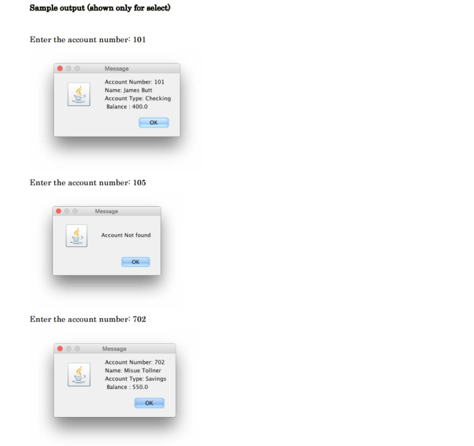 Solved Write a program called BankAccount. Java. This | Chegg.com