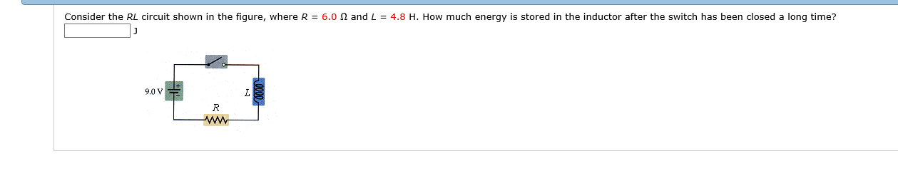 Solved Consider The Rl Circuit Shown In The Figure Where R