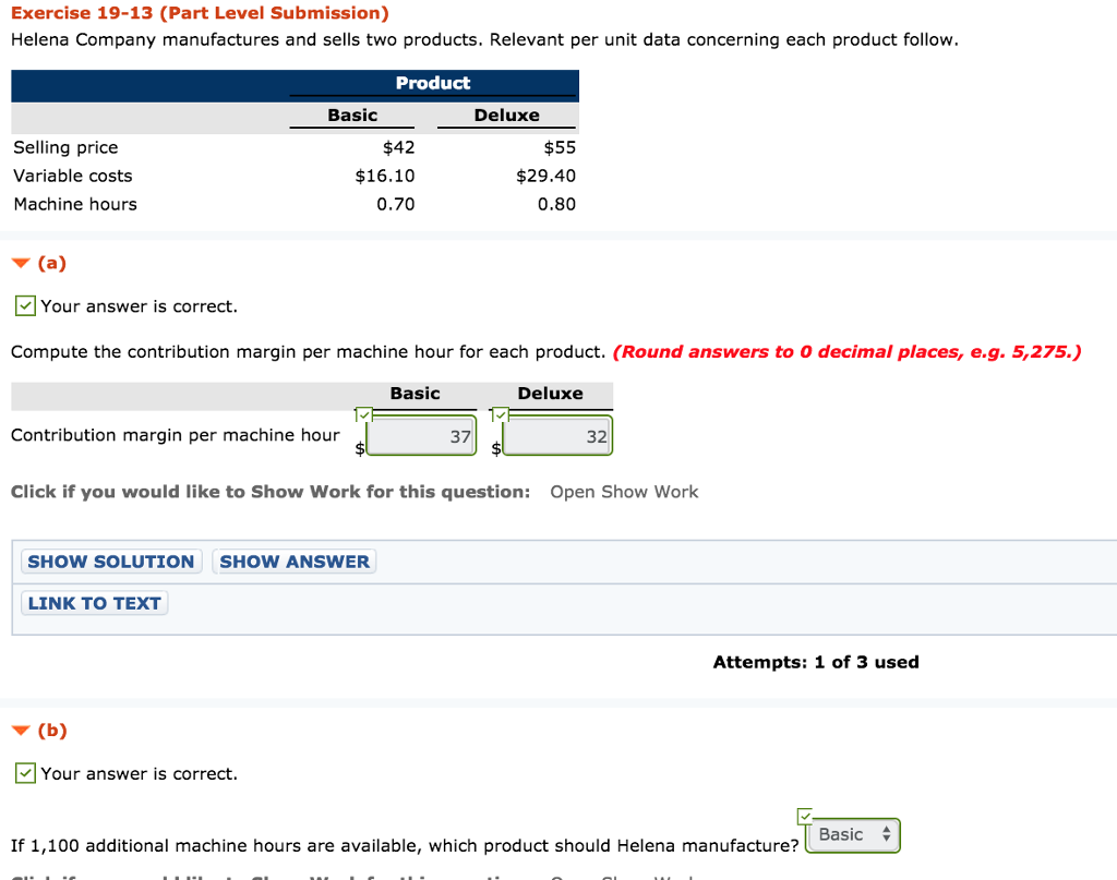 Solved Exercise 19-13 (Part Level Submission) Helena Company | Chegg.com