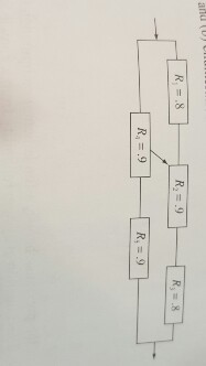 Solved find the reliability of the following blocks diagram | Chegg.com