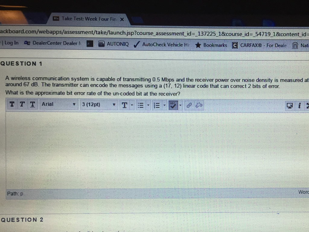 Solved Question 17 For The Systematic Linear Block Code Has 3000