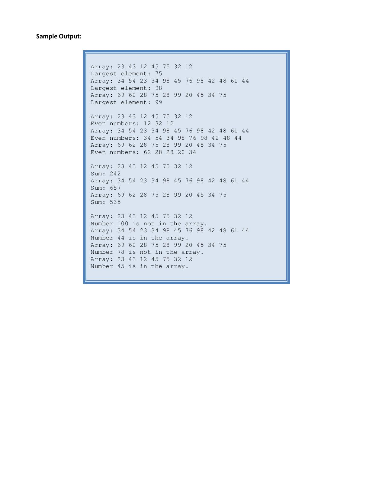 Solved Exercise 20: Void Methods Folder name: A170 E19 | Chegg.com