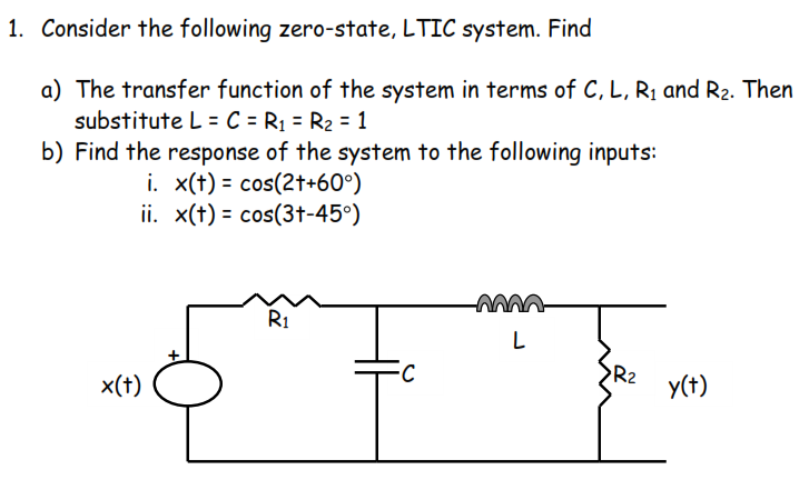 Consider the following zero-state, LTIC system. Find | Chegg.com