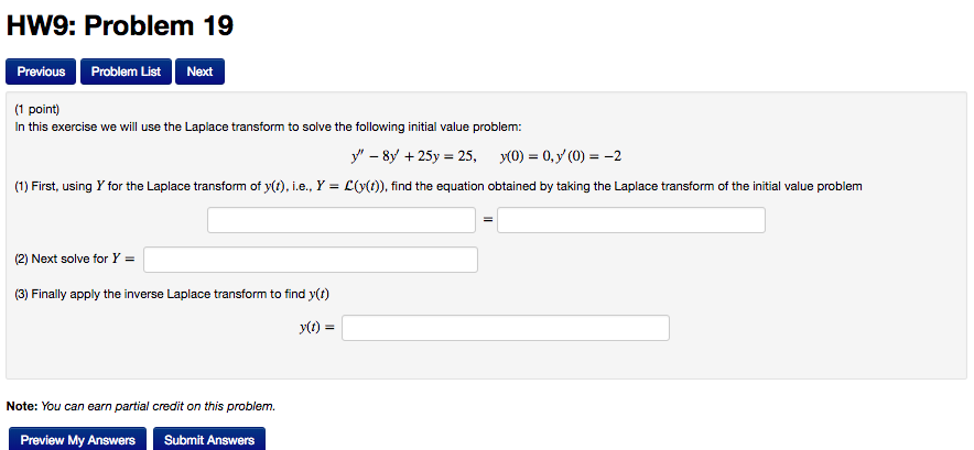 Solved HW9: Problem 19 Previous Problem List Next In this | Chegg.com
