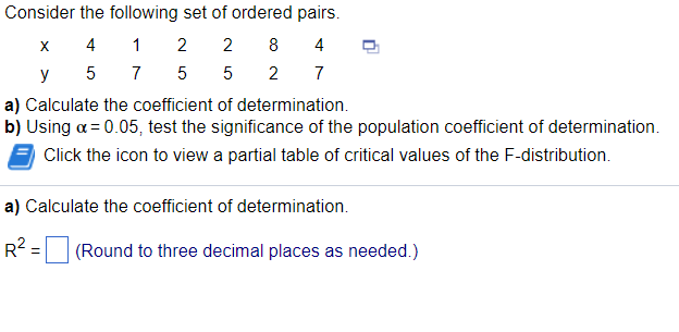 Solved Consider the following set of ordered pairs a) | Chegg.com
