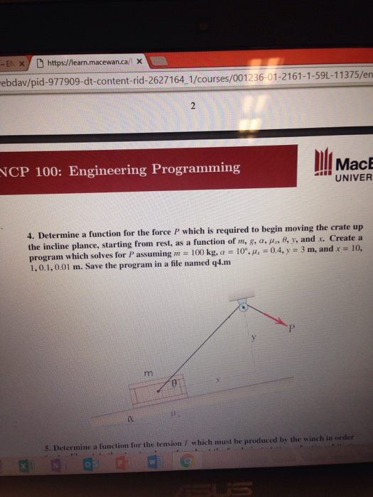 Solved -E ×/ D https://learn.macewan.ca/i × | Chegg.com