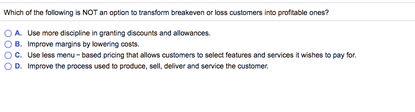 Solved Which of the following is NOT an option to transform | Chegg.com