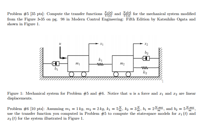 Solved Problem #5 35 pts : Compute the transfer functions 2 | Chegg.com