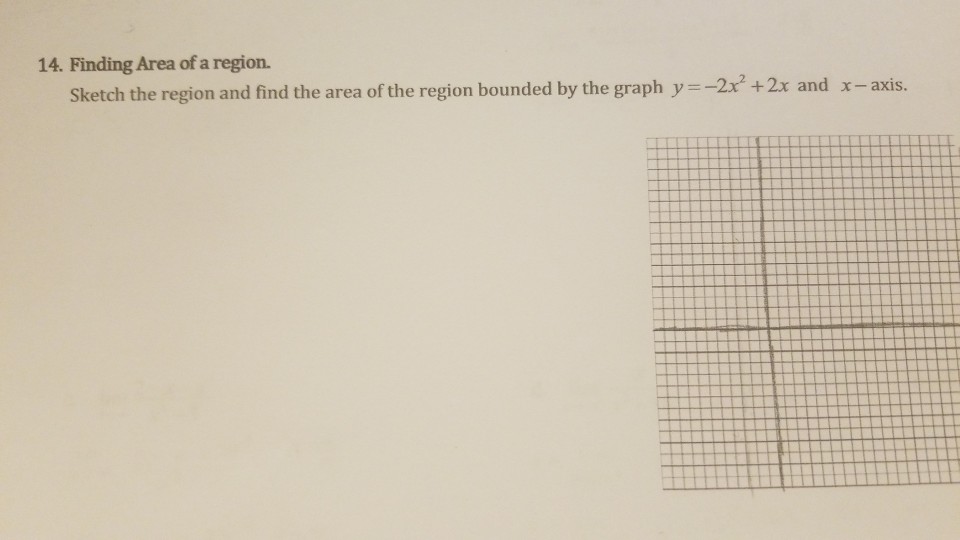 Solved 14. Finding Area of a region. Sketch the region and | Chegg.com