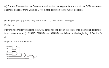 Solved The Boolean equations for the segments a and c of the | Chegg.com