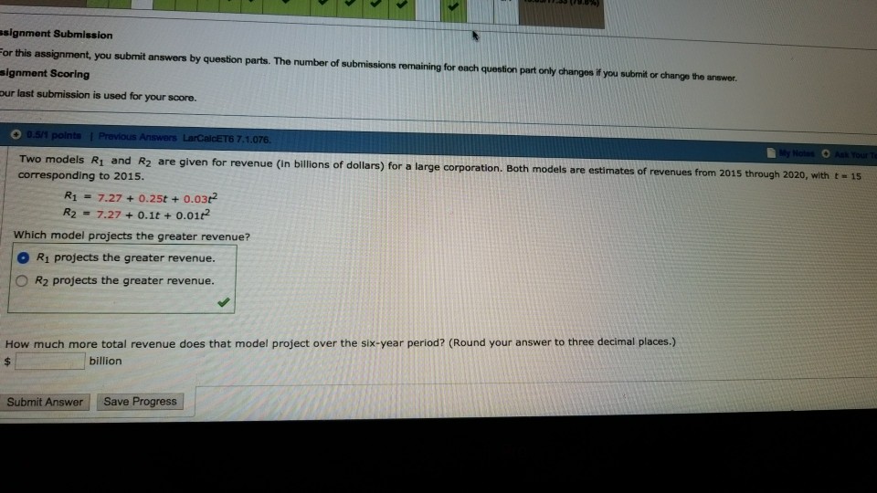 Solved ssignment Submission or this assignment, you submit | Chegg.com