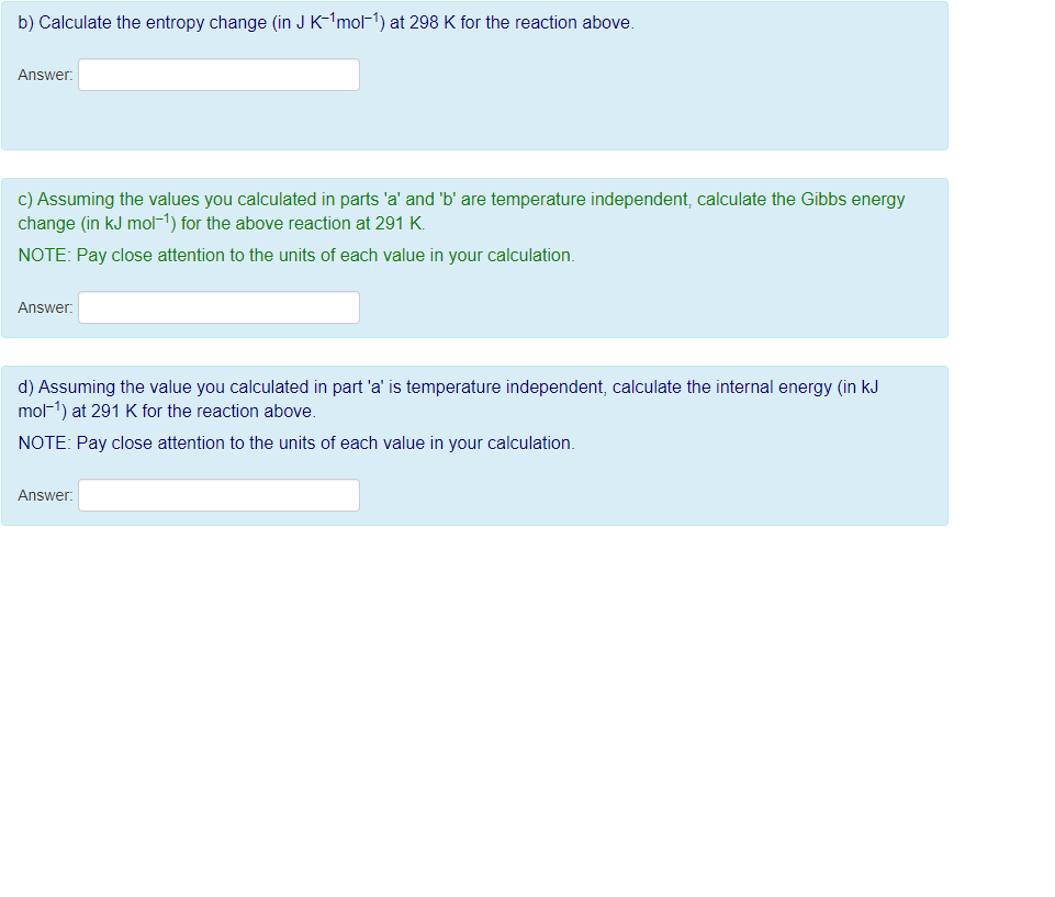 Solved Consider the following reaction and data in the | Chegg.com