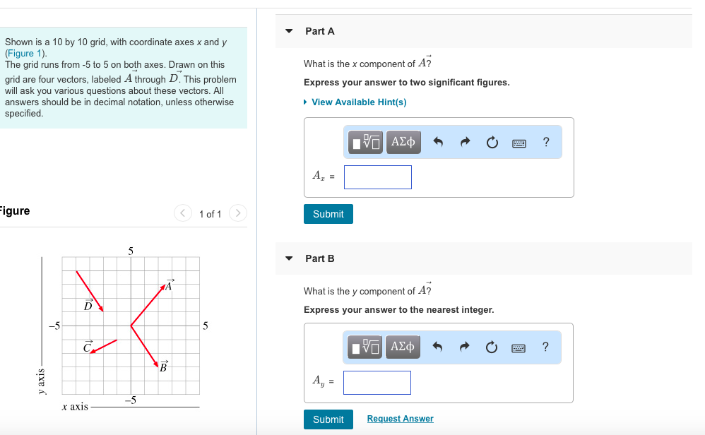 Solved Part A Shown is a 10 by 10 grid, with coordinate | Chegg.com