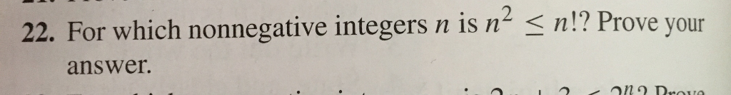 Solved For which nonnegative integers n is n^2 | Chegg.com