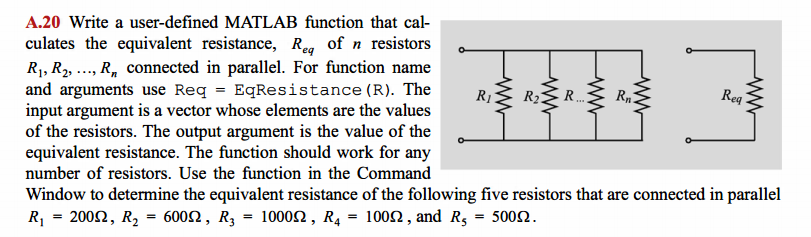 Solved Write a user-defined MATLAB function that calculates | Chegg.com