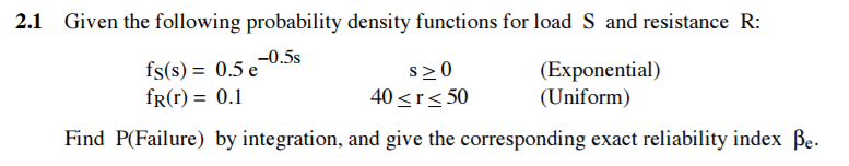 Solved Given the following probability density functions for | Chegg.com