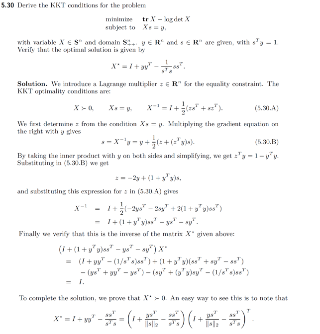 Solved 5.30 Derive the KKT conditions for the problem | Chegg.com