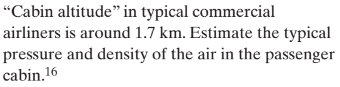 Solved Cabin altitude in typical commercial airliners is | Chegg.com