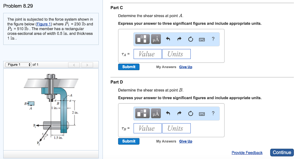Solved Problem 8.29 The joint is subjected to the force | Chegg.com