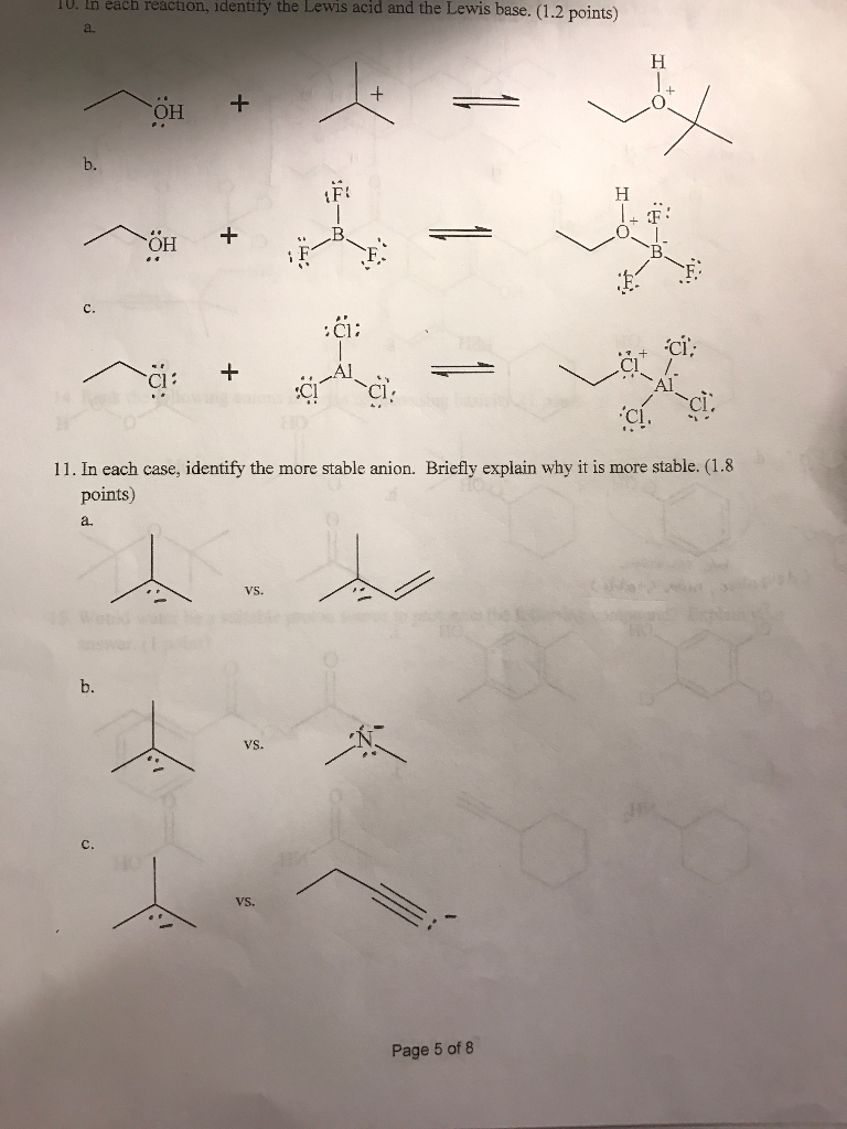 Solved In each, identify the more stable anion. Briefly | Chegg.com