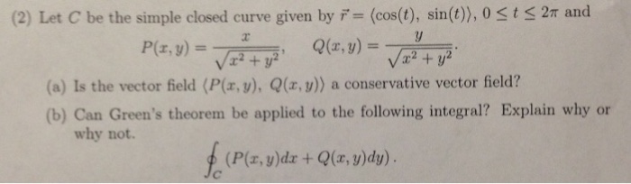Solved Let C be the simple closed curve given by | Chegg.com