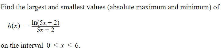 Solved Find the largest and smallest values (absolute | Chegg.com