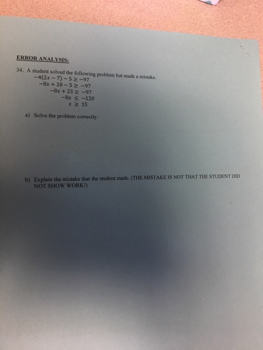 Solved A student solved the following problem but made a | Chegg.com