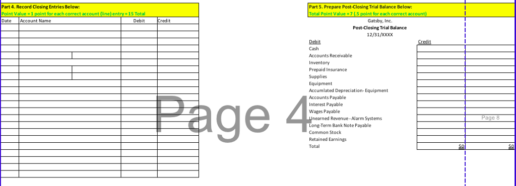 Solved Need help on accounting project. Check figures are | Chegg.com