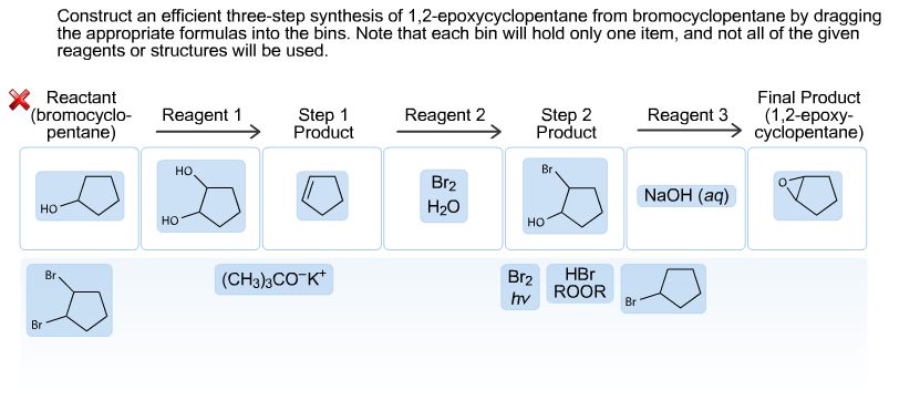Solved Construct an efficient three-step synthesis of | Chegg.com