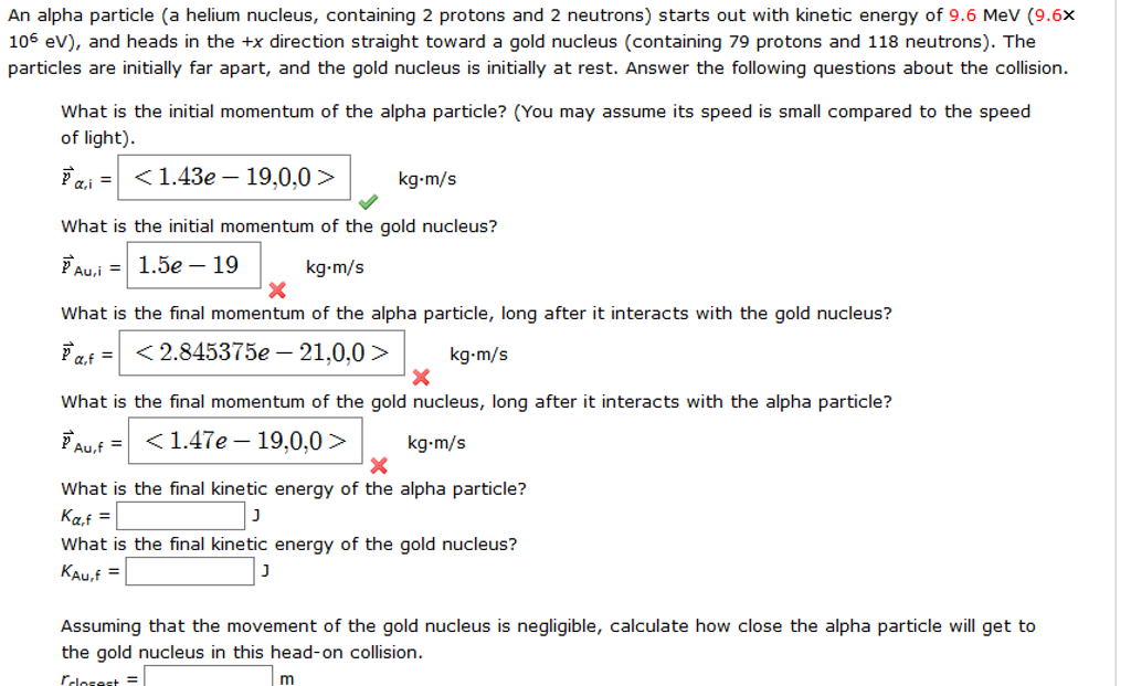 Solved An alpha particle (a helium nucleus, containing 2 | Chegg.com