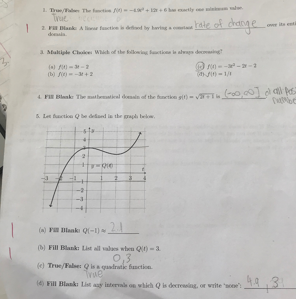 Solved Can someone help me with 1, 3, 4, 5C, and 5D and | Chegg.com