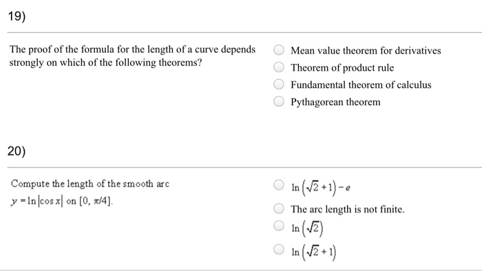 Solved The proof of the formula for the length of a curve | Chegg.com