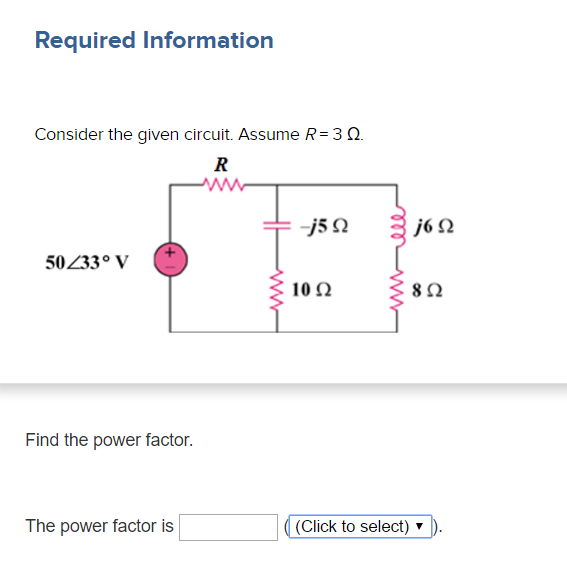 Solved Consider the given circuit. Assume R = 3ohm. Find | Chegg.com