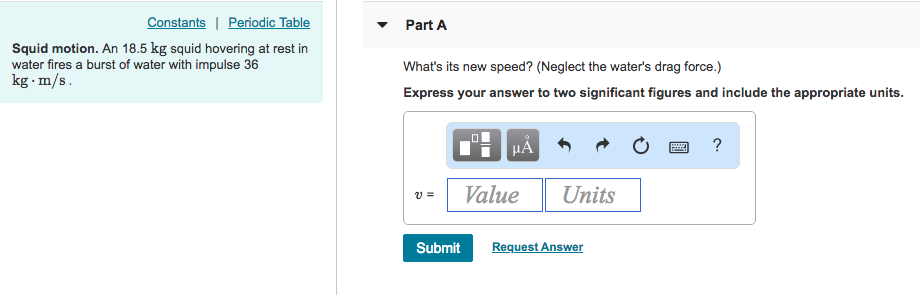 Solved Squid motion. An 18.5 kg squid hovering at rest in | Chegg.com