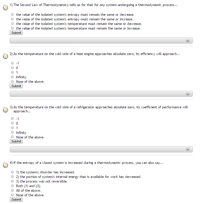 Solved The Second Law of Thermodynamics tells us for that | Chegg.com