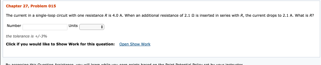 Solved The current in a single-loop circuit with one | Chegg.com