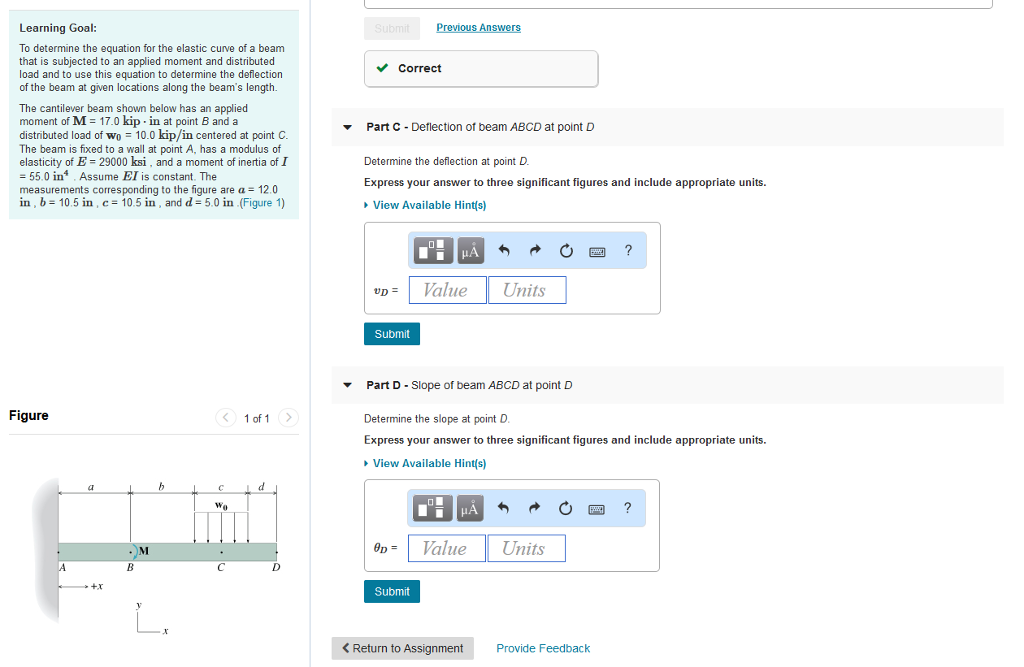Solved Learning Goal Part A Moment reaction at point A To | Chegg.com