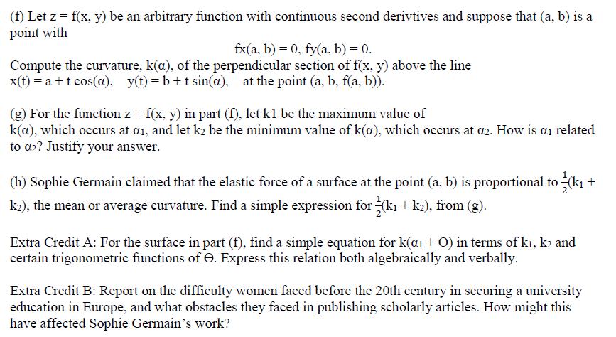 Solved: (f) Let Z-f(x Y) Be An Arbitrary Function With Con... | Chegg.com Solved: (f) Let Z-f(x Y) Be An Arbitrary Function With Con... | Chegg.com