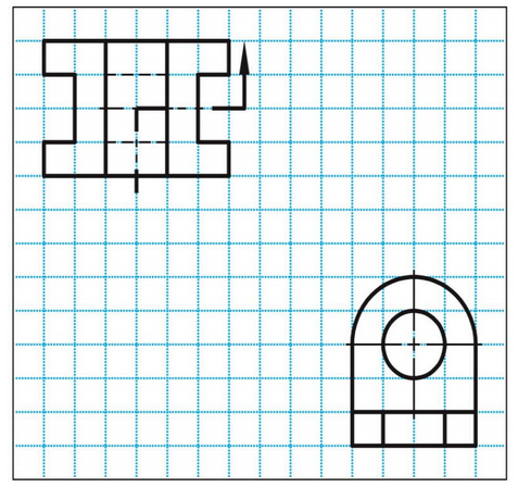 Solved: How Can I Draw The Section View For These Objects? | Chegg.com