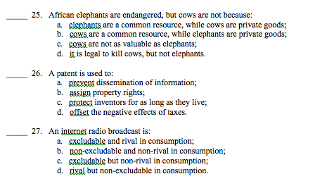 Solved African elephants arc endangered, but cows are not | Chegg.com