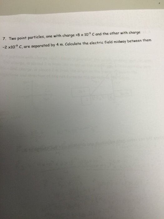 Solved Two point particles, one with charge +8 Times 10^-9 C | Chegg.com