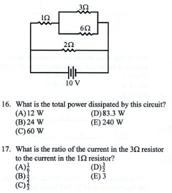 Solved What is the total power dissipated by this circuit | Chegg.com