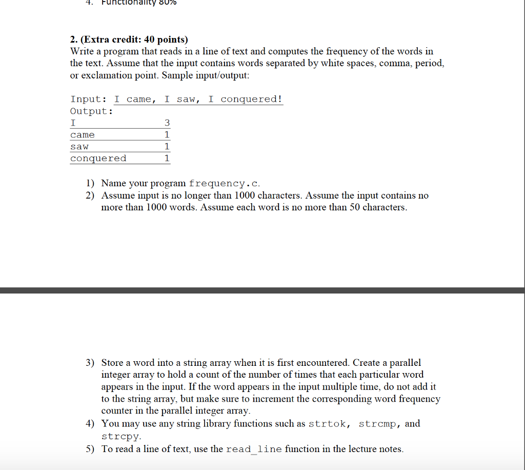 Solved Write A Program That Reads In A Line Of Text And