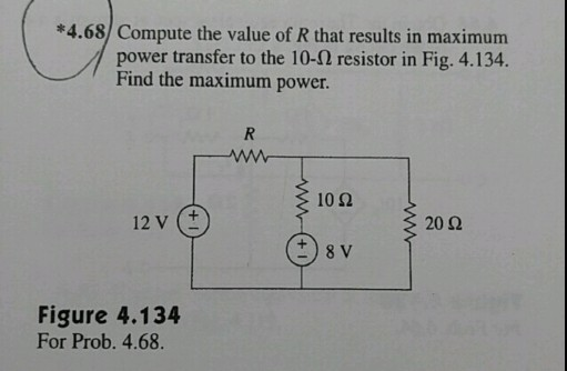 Solved Compute the value of R that results in maximum power | Chegg.com