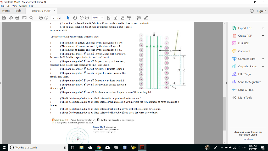 Solved chaptersU-34 pdt Adobe Acrobat Reader Dc File Edit | Chegg.com